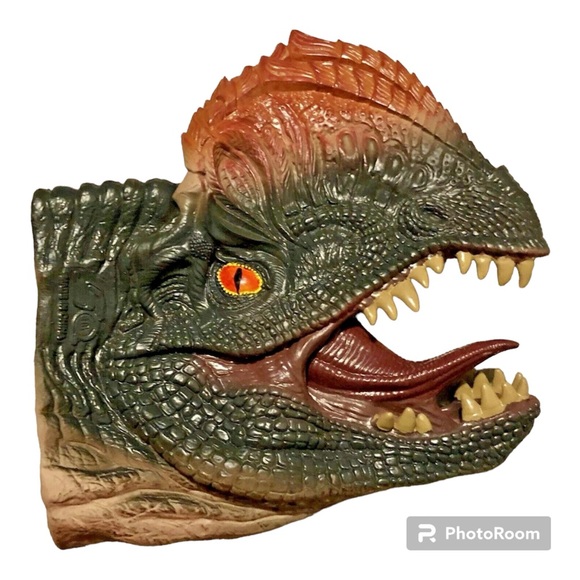 Source Unknown | Toys | Dinosaur Hand Puppet Dilophosaurus Realistic ...
